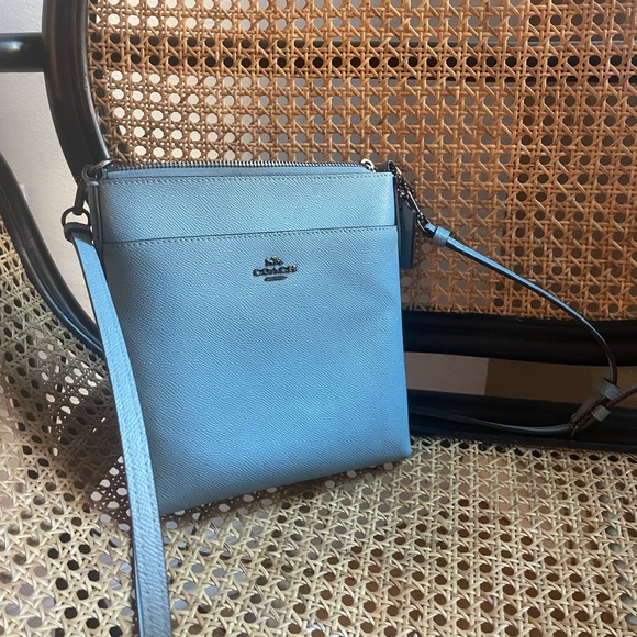 Coach | Bags | Coach Sky Blue Crossbody Bag | Poshmark